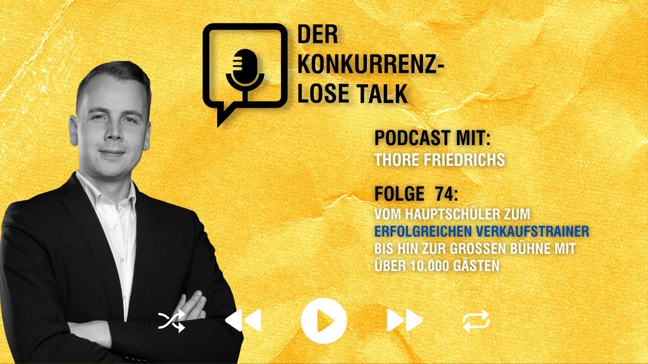 Video Podcast: Folge 74 - Thore Friedrichs - Erfolgreicher ...