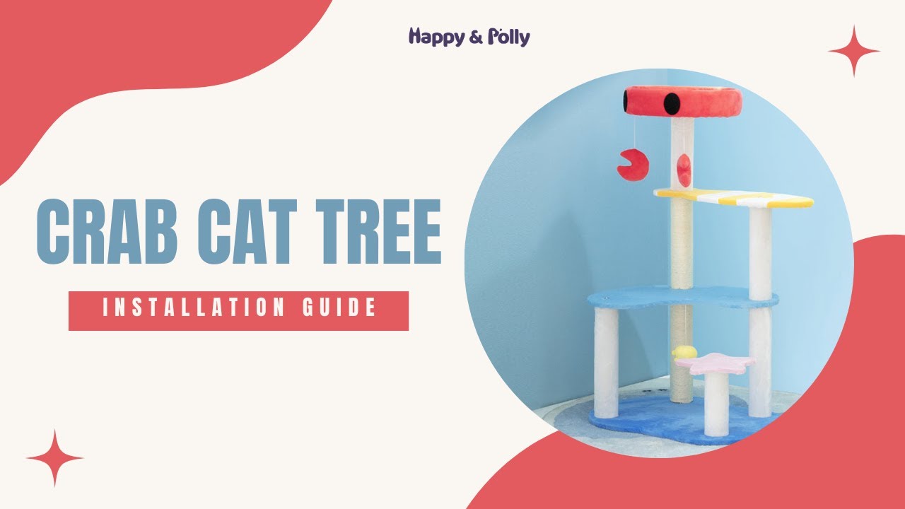 Crab Cat Tree Installation Guide| Happy&Polly - YouTube