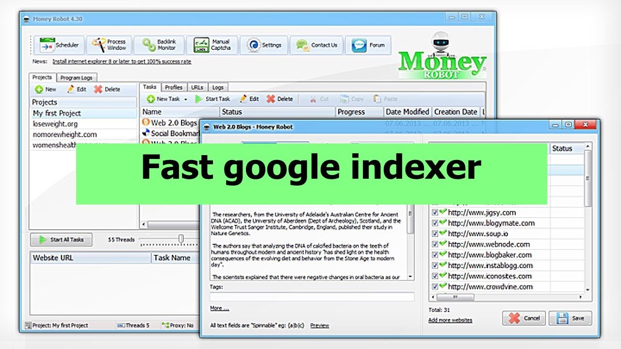 Fast google indexer - YouTube