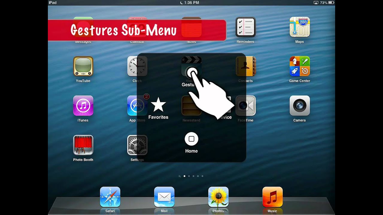 Introduction to Apple AssistiveTouch iOS 5 and iOS 6 - YouTube
