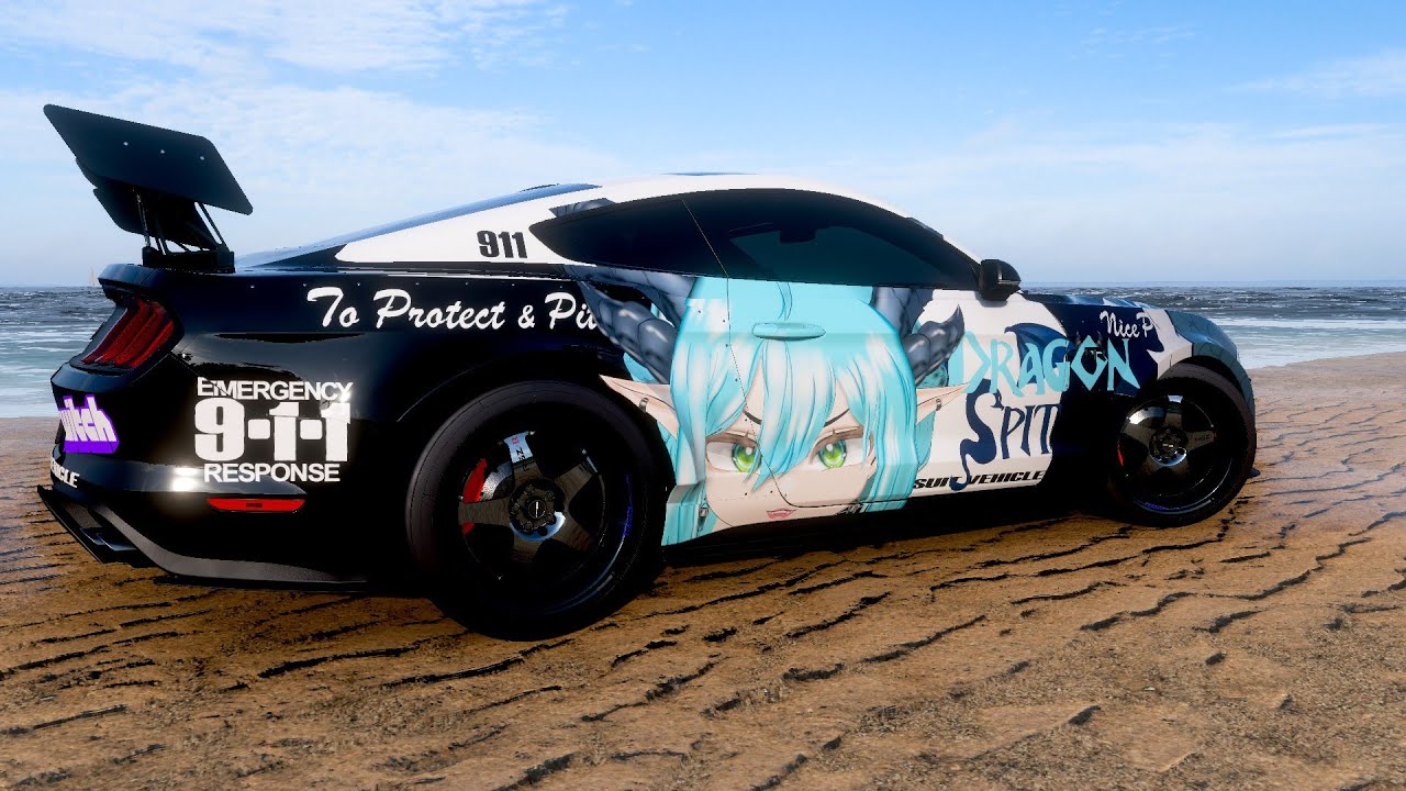 [Vtuber] DragonSpit FH5 car wrap reveal & timelapse - YouTube