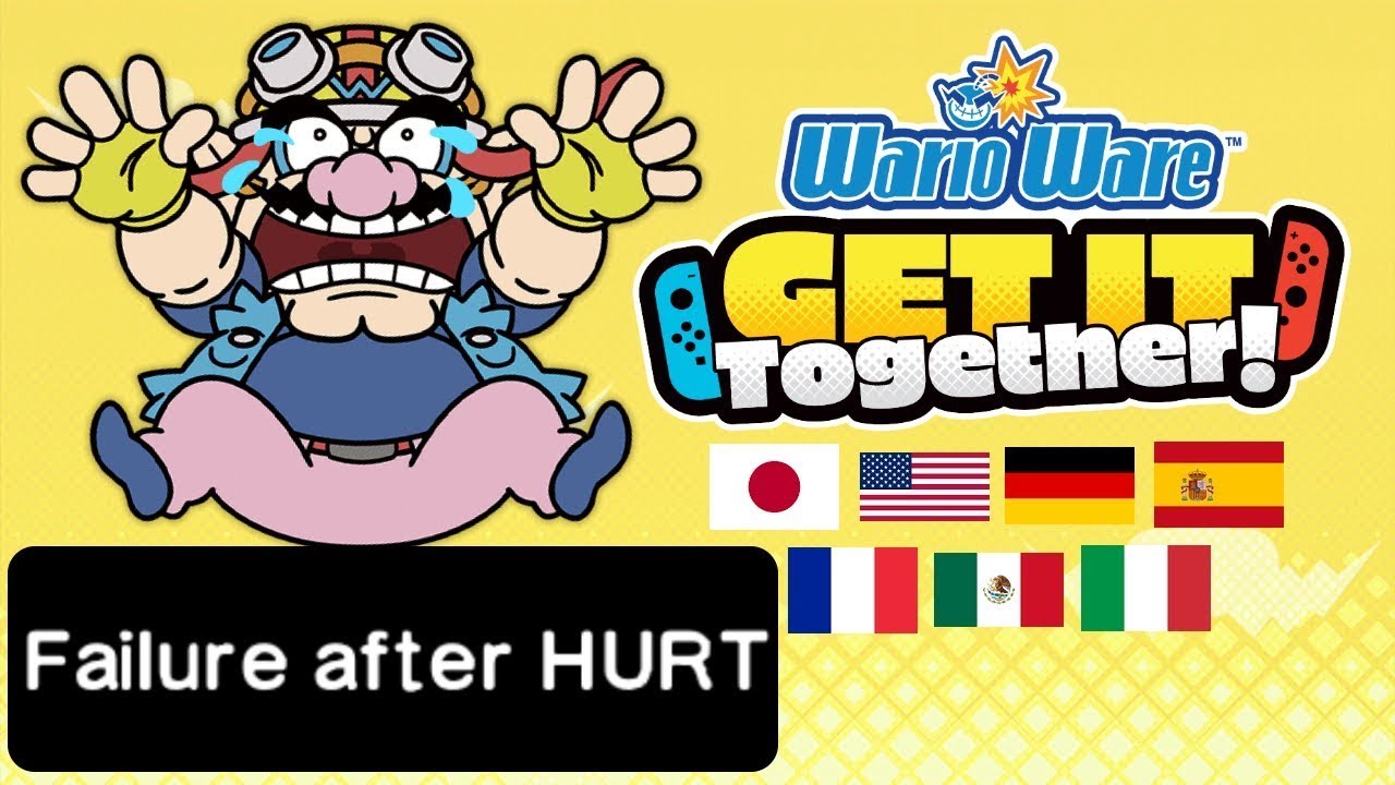 All characters feeling HURT - WarioWare Get It Together! - YouTube