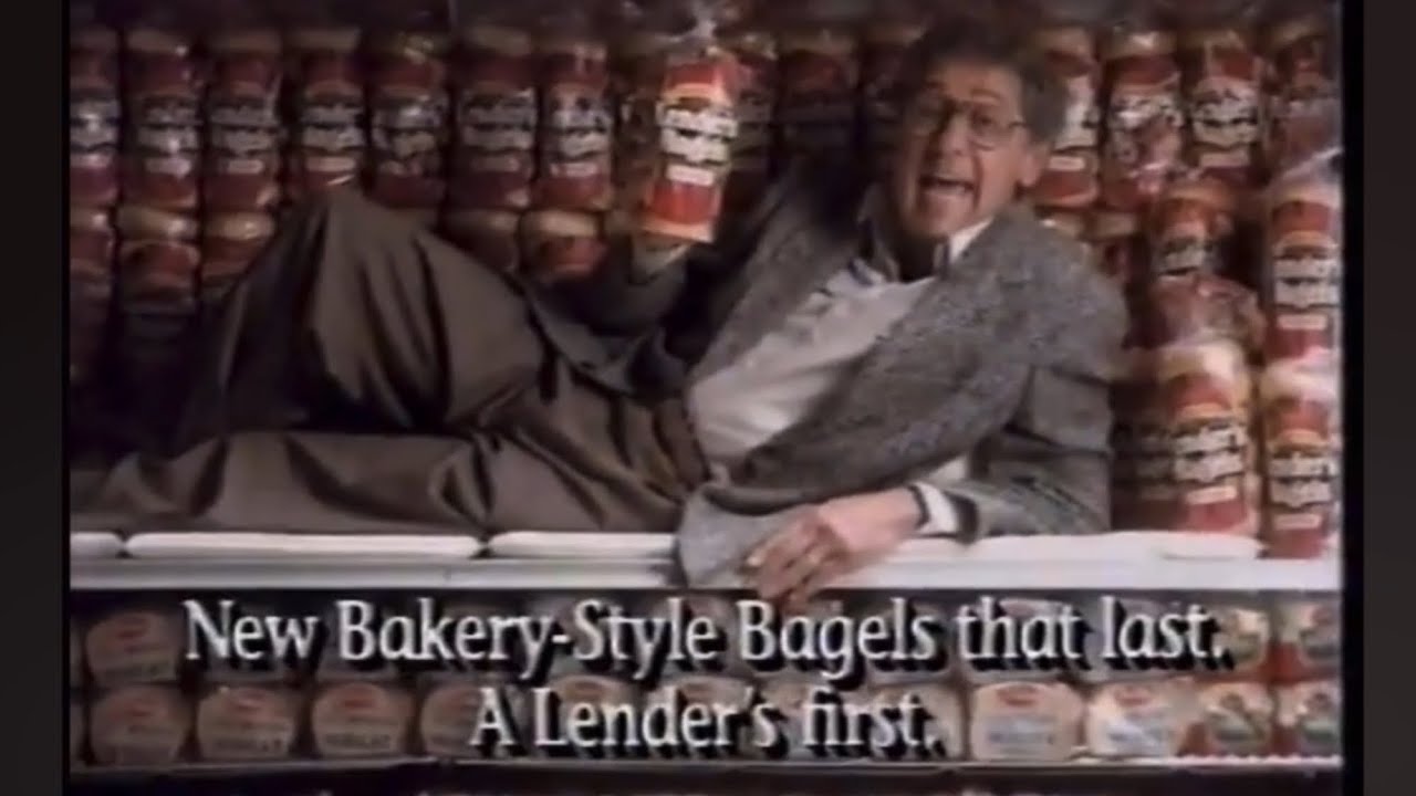1992 Lenders Bagels 'Bread Isle with Murray Lender' Commercial - YouTube