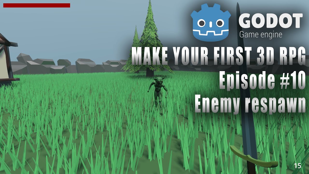 MAKE YOUR FIRST 3D RPG IN GODOT #10 | ENEMY RESPAWN - YouTube