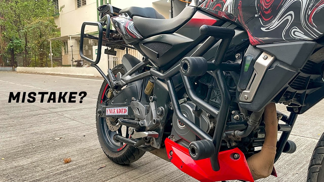 Pulsar NS200 Touring Modification Part 2 | Hyper Rider Crash Guard ...