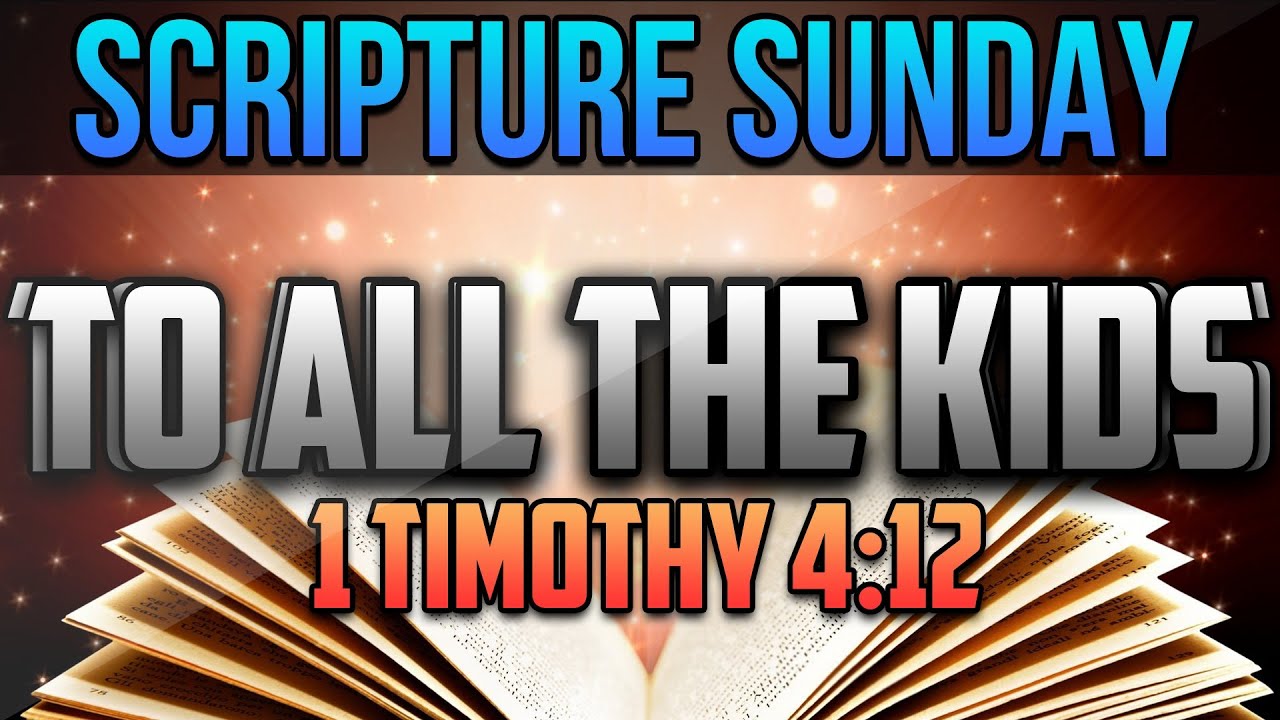Scripture Sunday Does God Use Young People Youtube