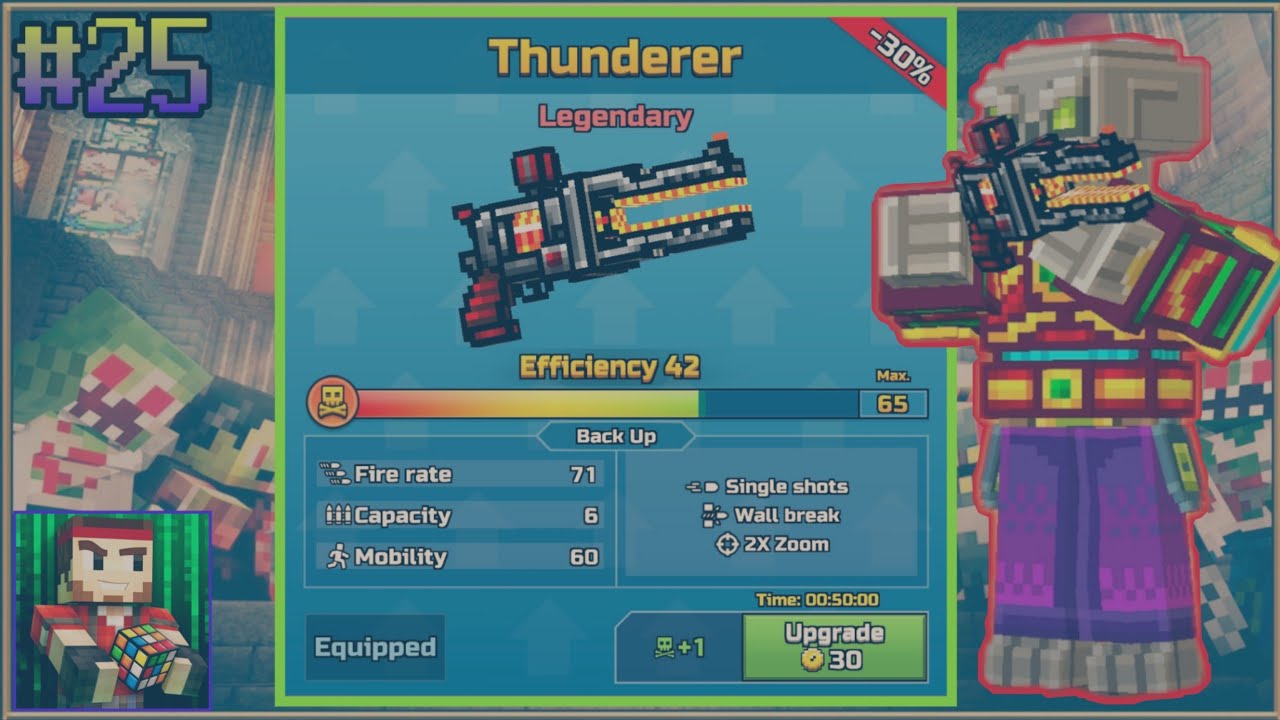 Pixel gun 3d. Walkthrough part 25.{Thunderer} - YouTube