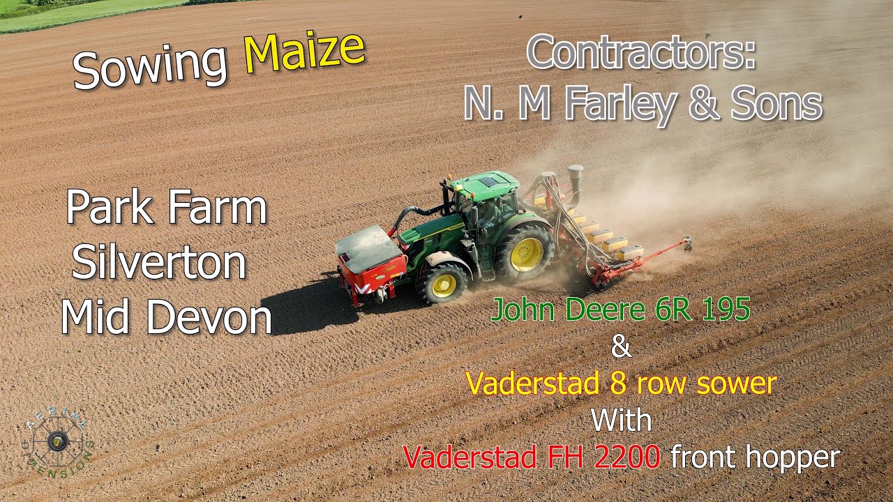 PARK FARM, SILVERTON - SOWING MAIZE (Video, 04.05.25) - YouTube