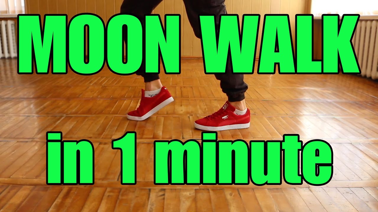MOON WALK IN 1 MINUTE! TUTORIAL FOR BEGINNERS - YouTube