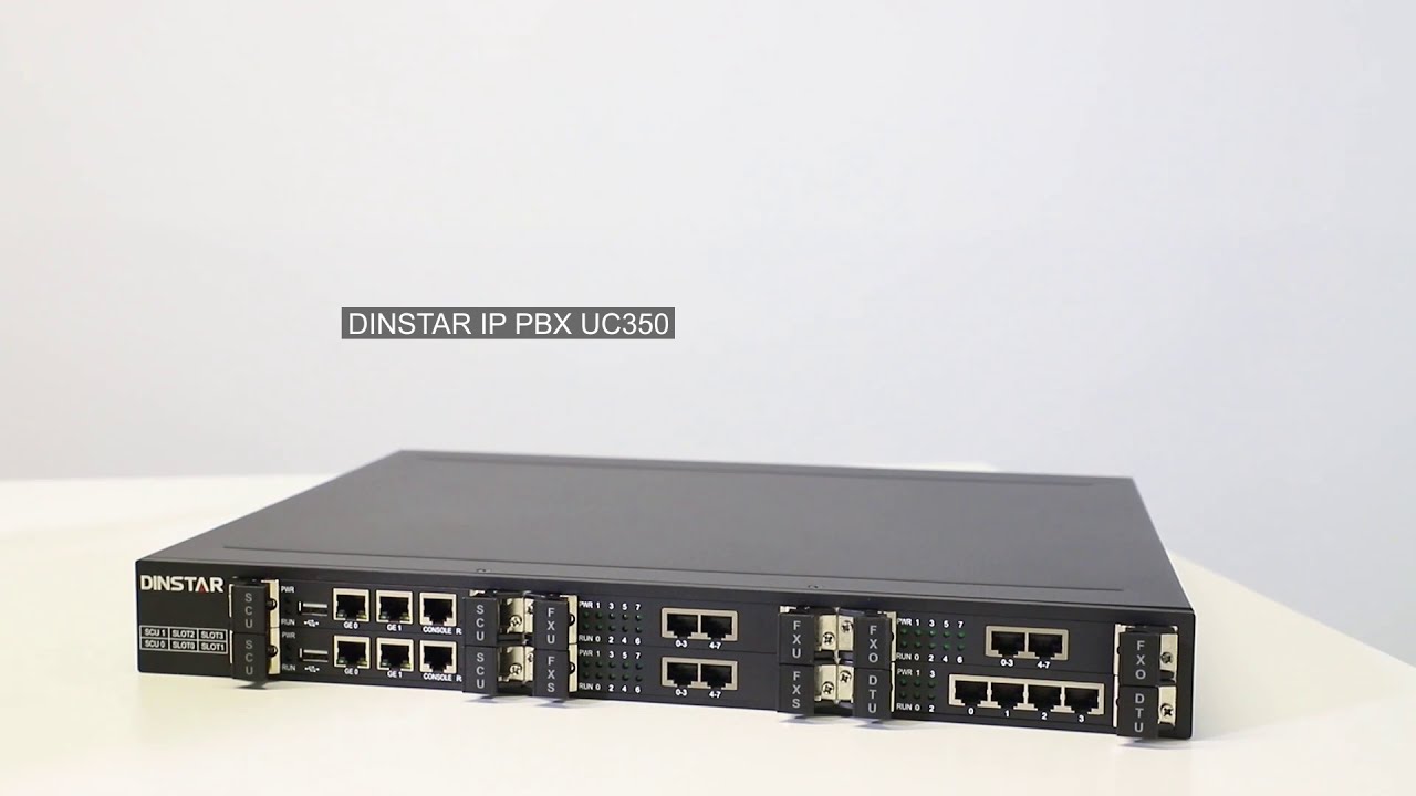 UC350 DINSTAR 1000 SIP Users IP PBX - YouTube