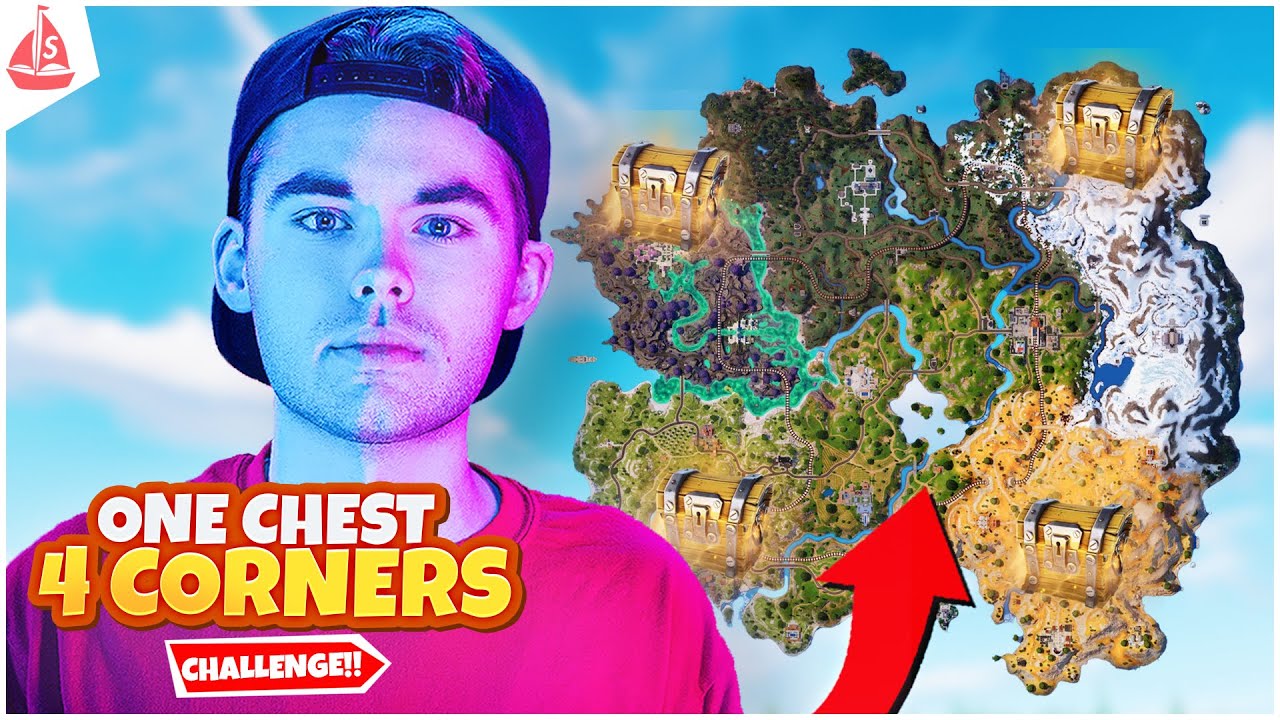 We Did The One Chest, One Gun 4 Corner Challenge Back to Back in ...
