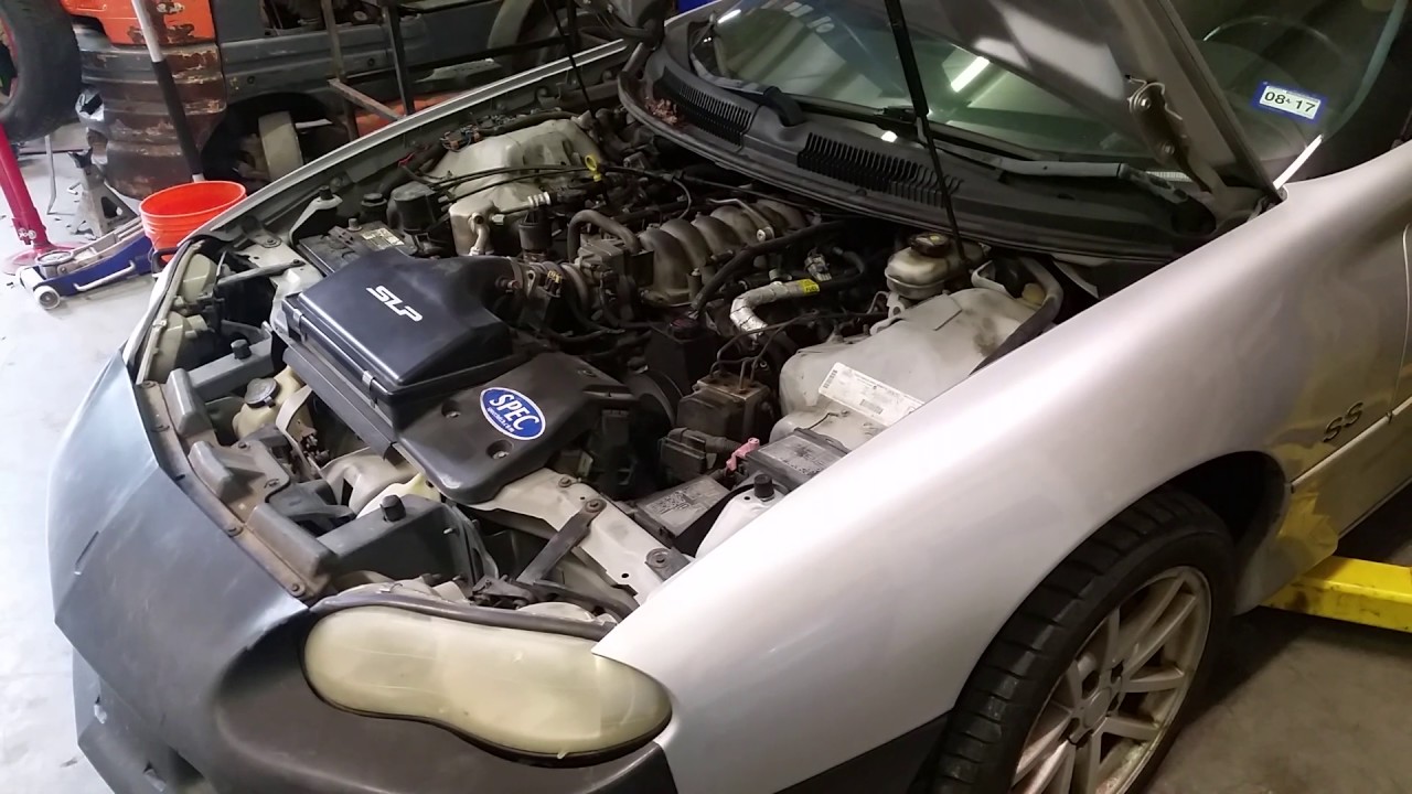 SS Camaro Ls3 Swap Part 1. Stock Ls1 start up and walk around before we ...