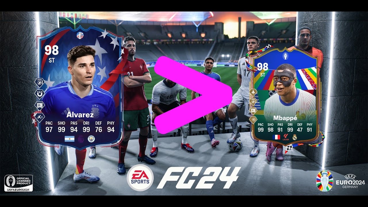 EA FC24 - Julian Alvarez 98 Rated Card Better Than All Mbappé Cards!? - YouTube