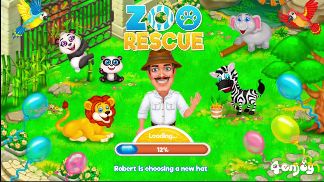 Zoo Rescue: Match 3 & Animals - My first few minutes in game - YouTube