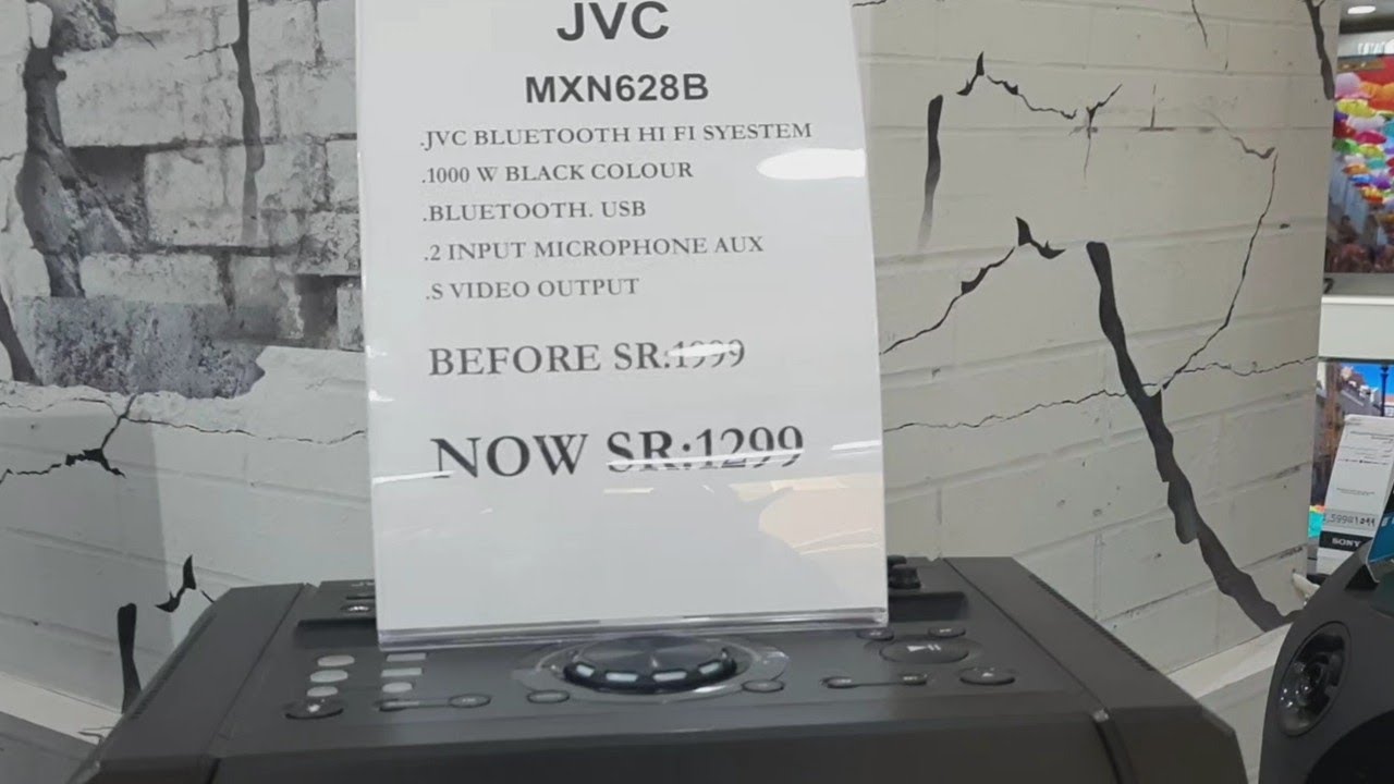 JVC BLUETOOTH SPEAKER | JVC MXN628B - YouTube