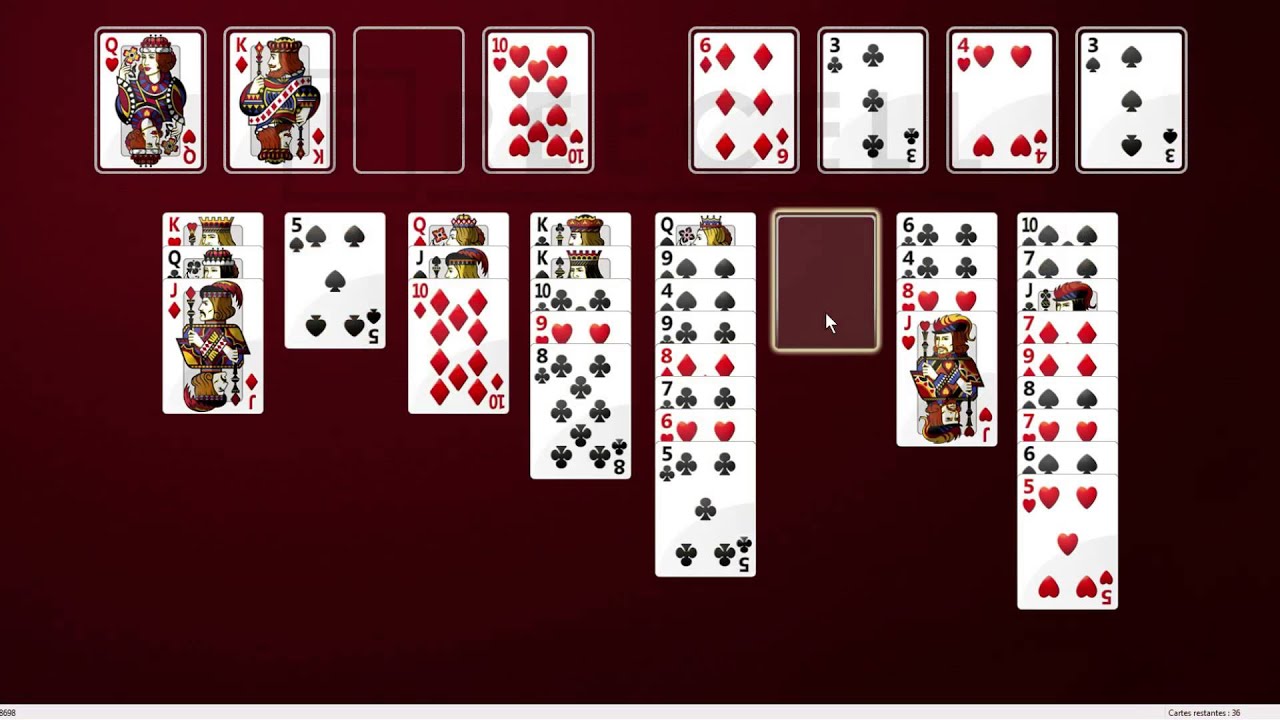 Solution to freecell game #8698 in HD - YouTube