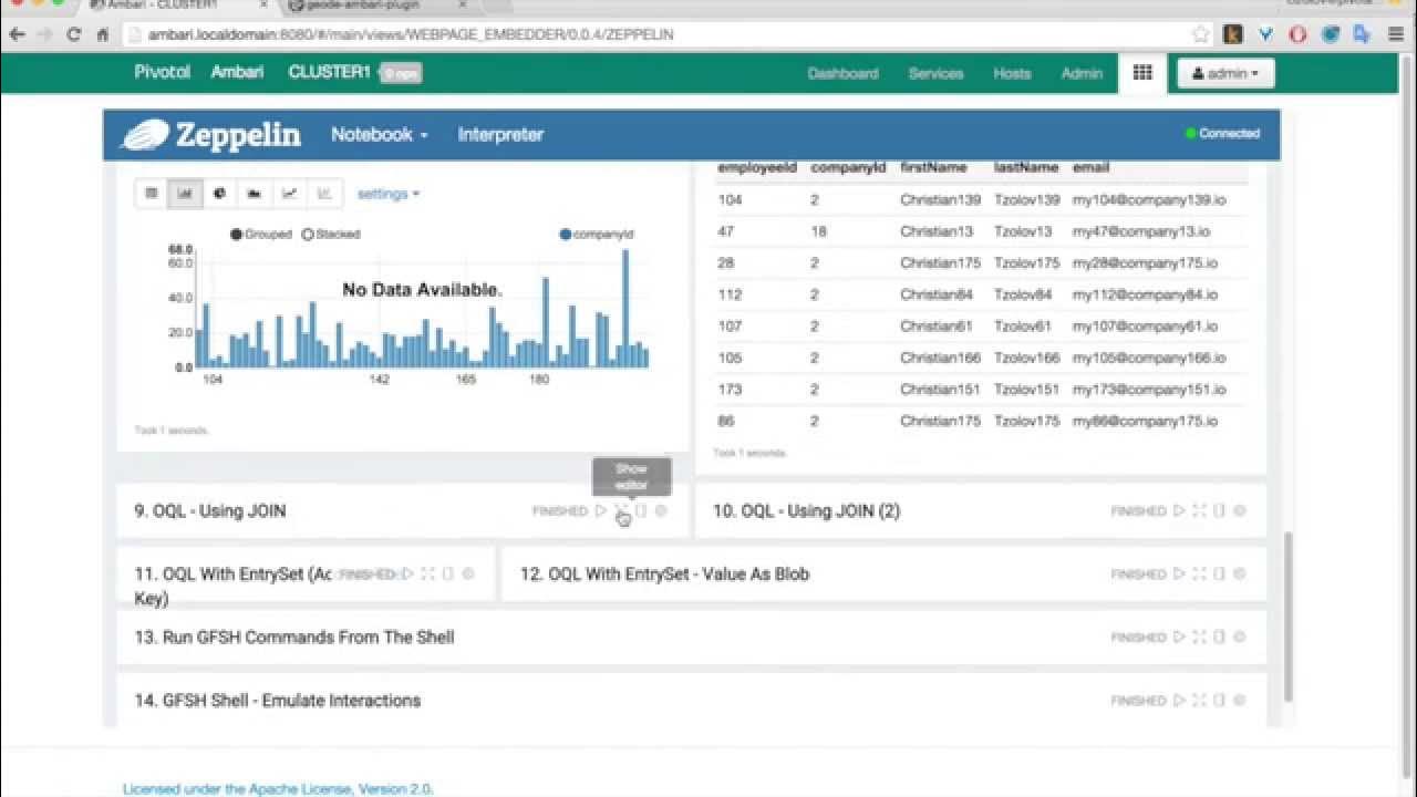 Zeppelin Geode (Gemfire) Interpreter - YouTube