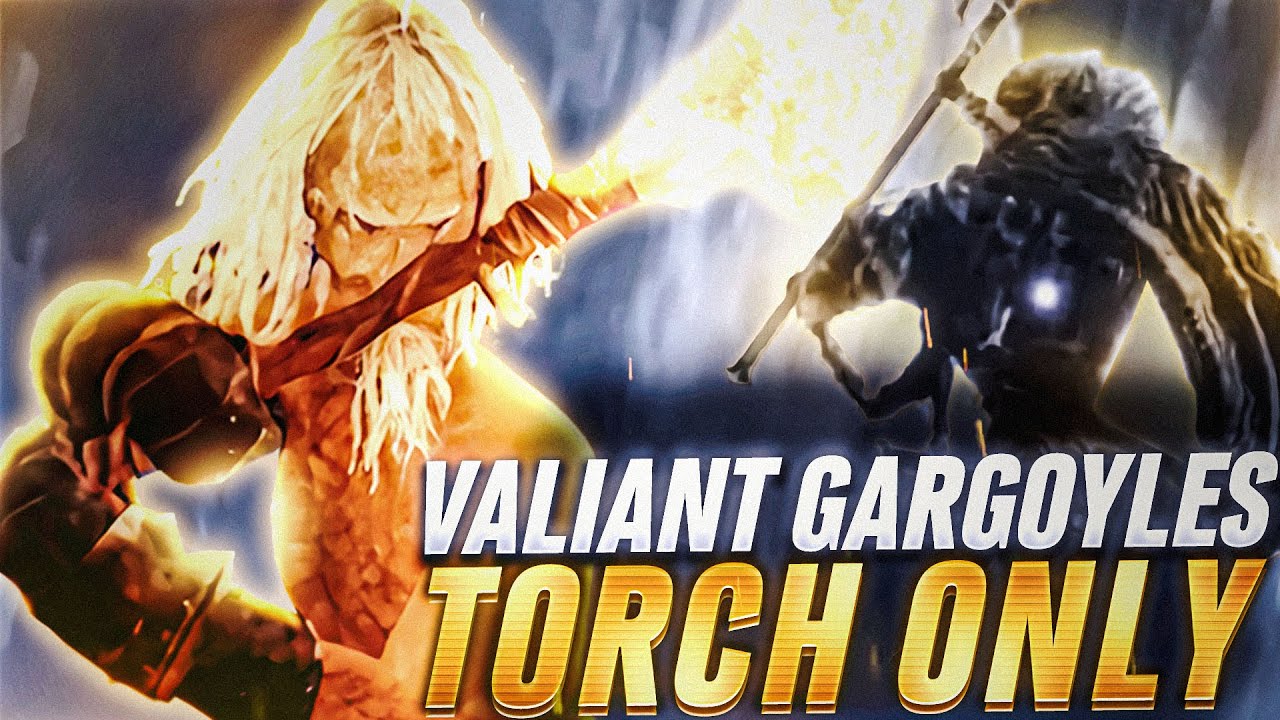 Elden Ring Valiant Gargoyles TORCH ONLY (NG+) - YouTube