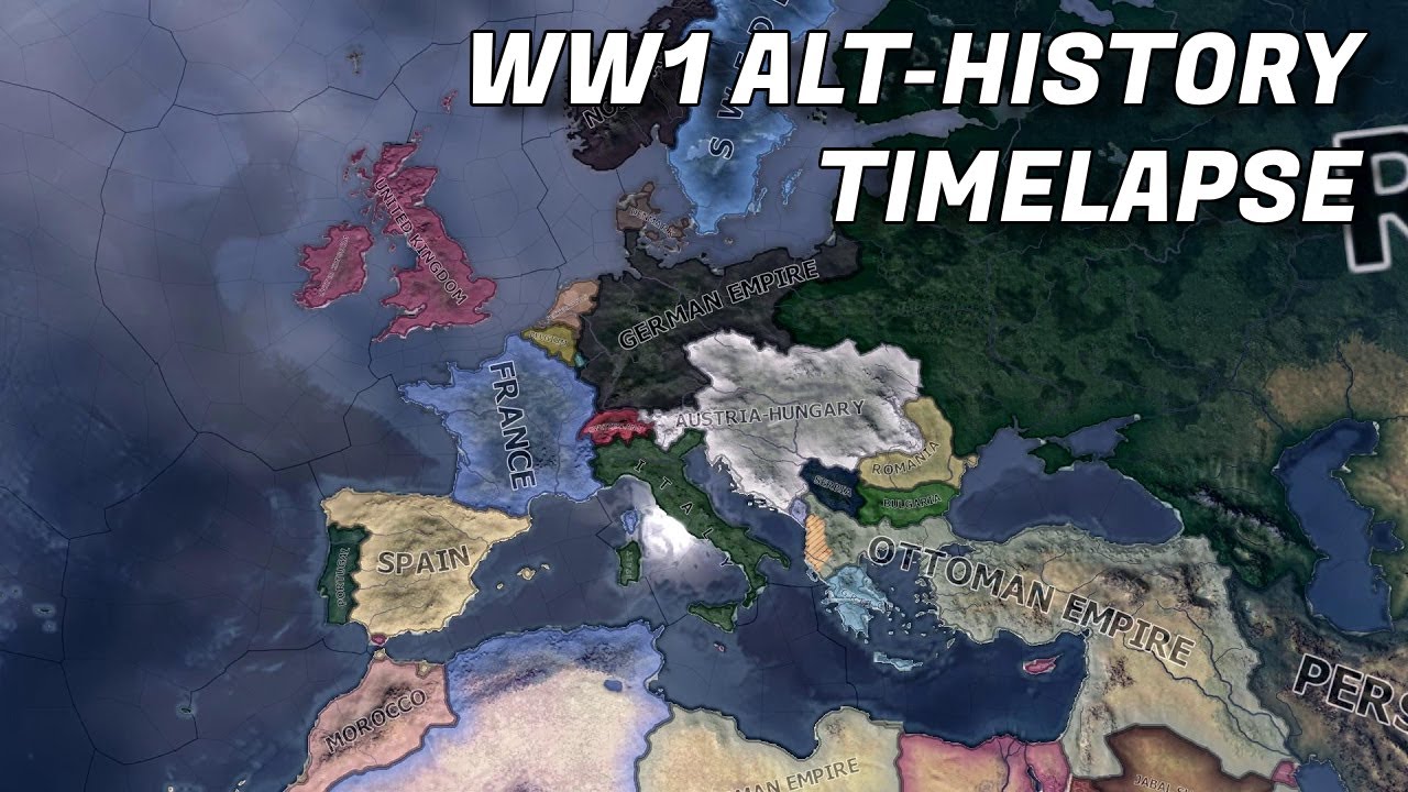WW1 Alternate History | HOI4 WW1 AI Timelapse | - YouTube