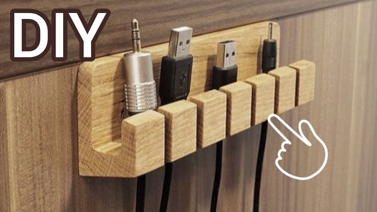 Build a Cable Organizer - Say Goodbye to Messy Wires! - YouTube