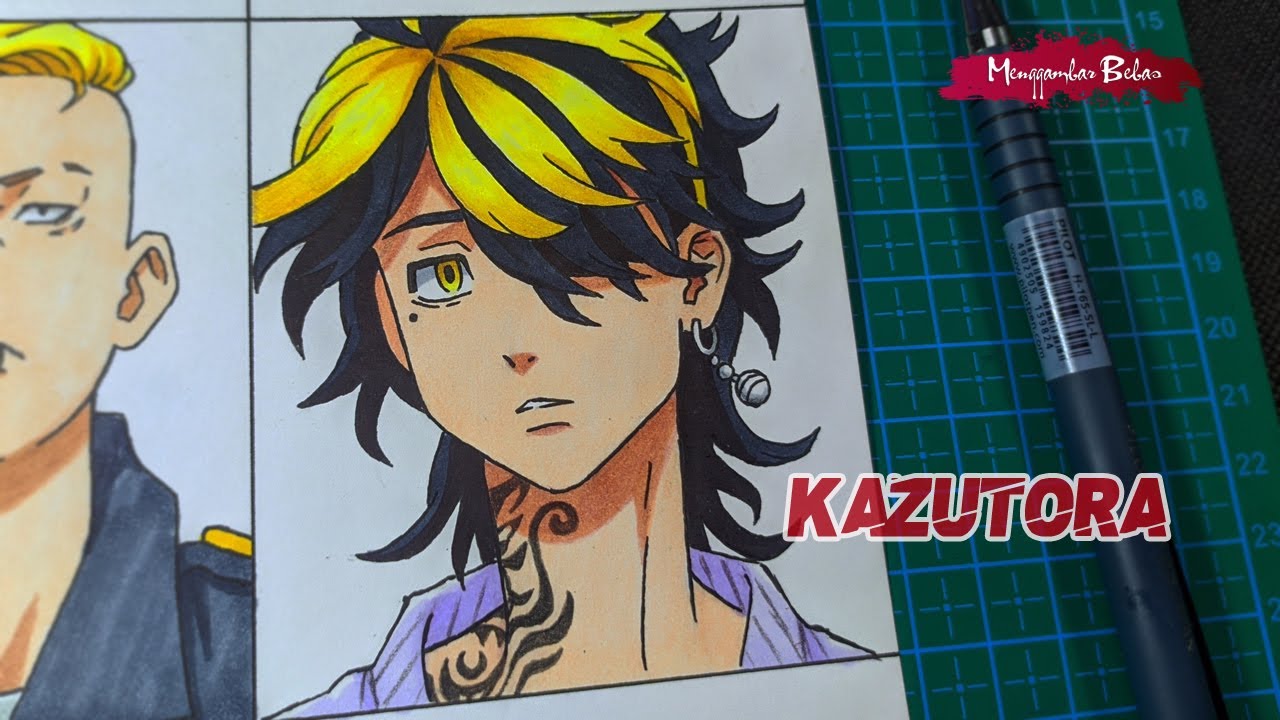 Drawing Kazutora - Tokyo Revengers - YouTube