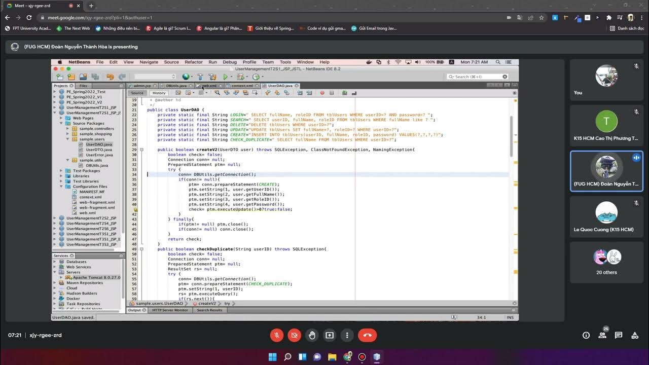 PRJ301 - FPTU HCM - Slot 18 | Dynamic Connection Way And Demo Code JSTL In Java Web - YouTube