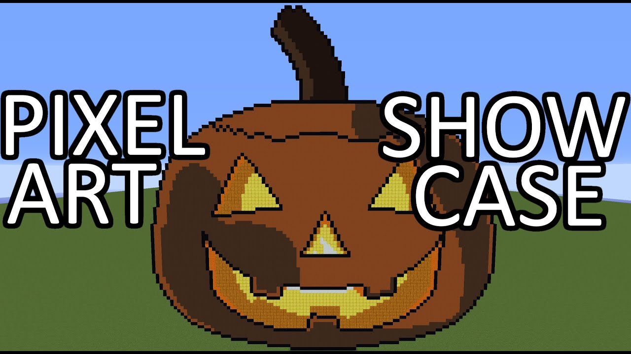 Minecraft Pixel Art Showcase - Jack-O-Lantern - YouTube