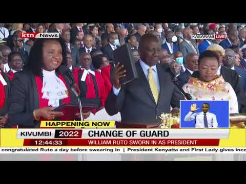 Dr. William Ruto, 55, sworn in as Kenya's fifth President