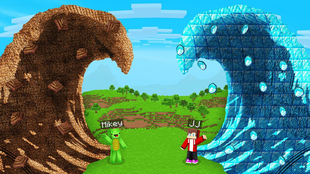 Mikey POOR Tsunami vs JJ RICH Tsunami Survival Battle in Minecraft (Maizen) - YouTube