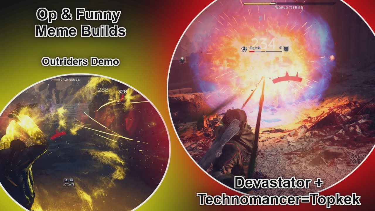 Outriders Funny And OP Builds Devastator & Technomancer | Made's Memes ...