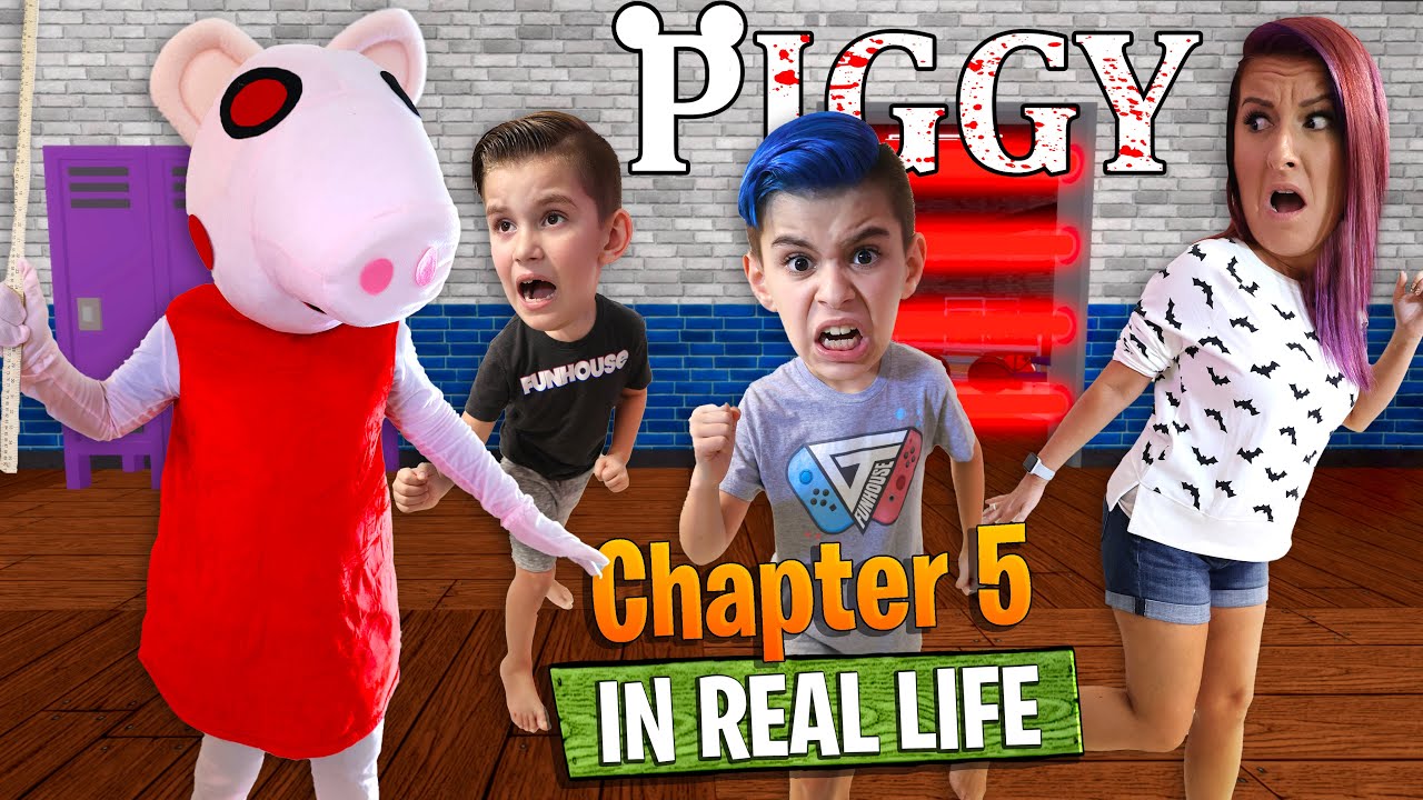 Roblox PIGGY In Real Life - Chapter 5 The School (FUNhouse Family ...