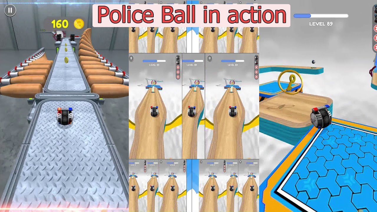Going Balls - Max Level Super SpeedRun Police Ball Gameplay - YouTube