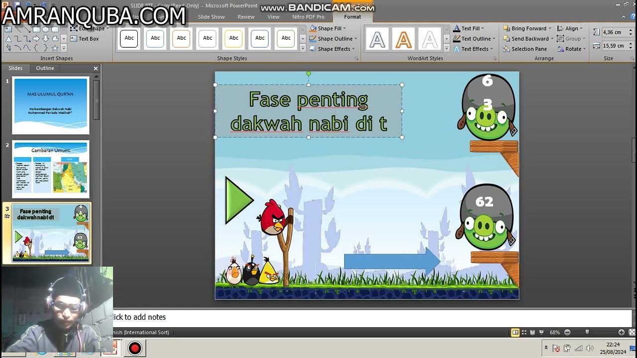 menyisipkan game interaktif ke dalam slide PTT - YouTube