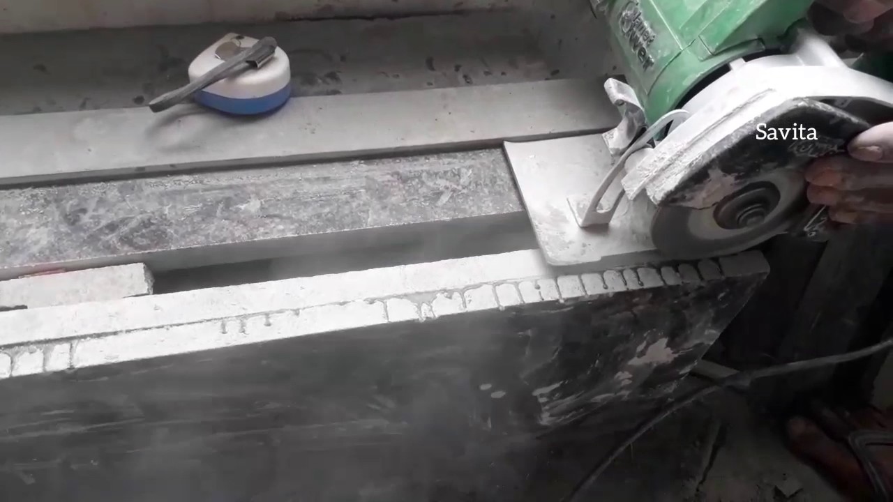 Granite grove cutting filling glue and grout savita group Karkala - YouTube