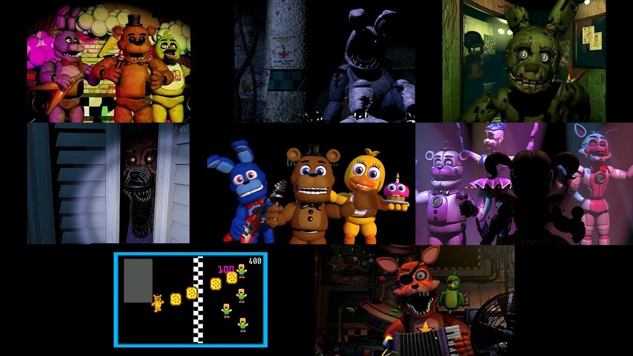 ALL FNAF TRAILERS | FNaF 1, 2, 3, 4, World, SL, FFPS and UCN - GG Games ...