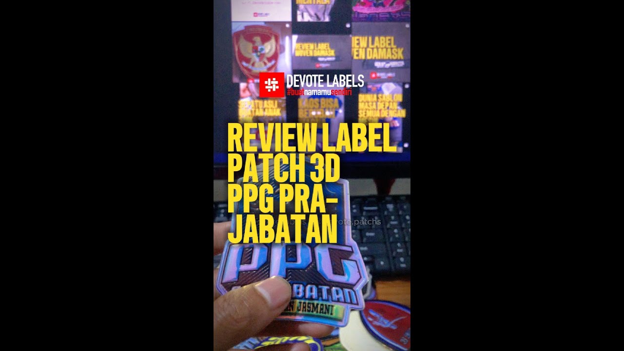 Review Label Patch 3D, Dengan Lapisan Cromaline (Lapisan Pelangi) PPG ...