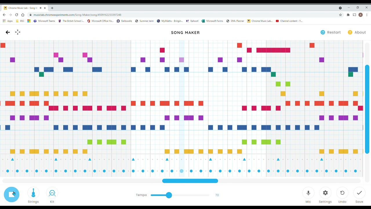We made Coldplay's Viva La Vida on chrome music lab! (Link in ...