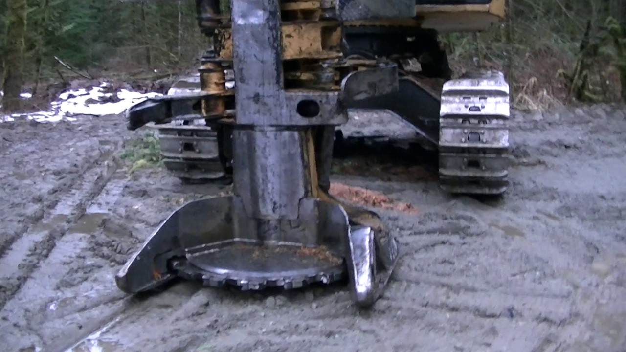 Tigercat 870C Feller Buncher - YouTube