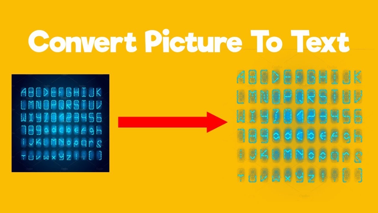 How To Convert Picture To Text Quick Easy YouTube How To Convert Picture To Text Quick Easy YouTube