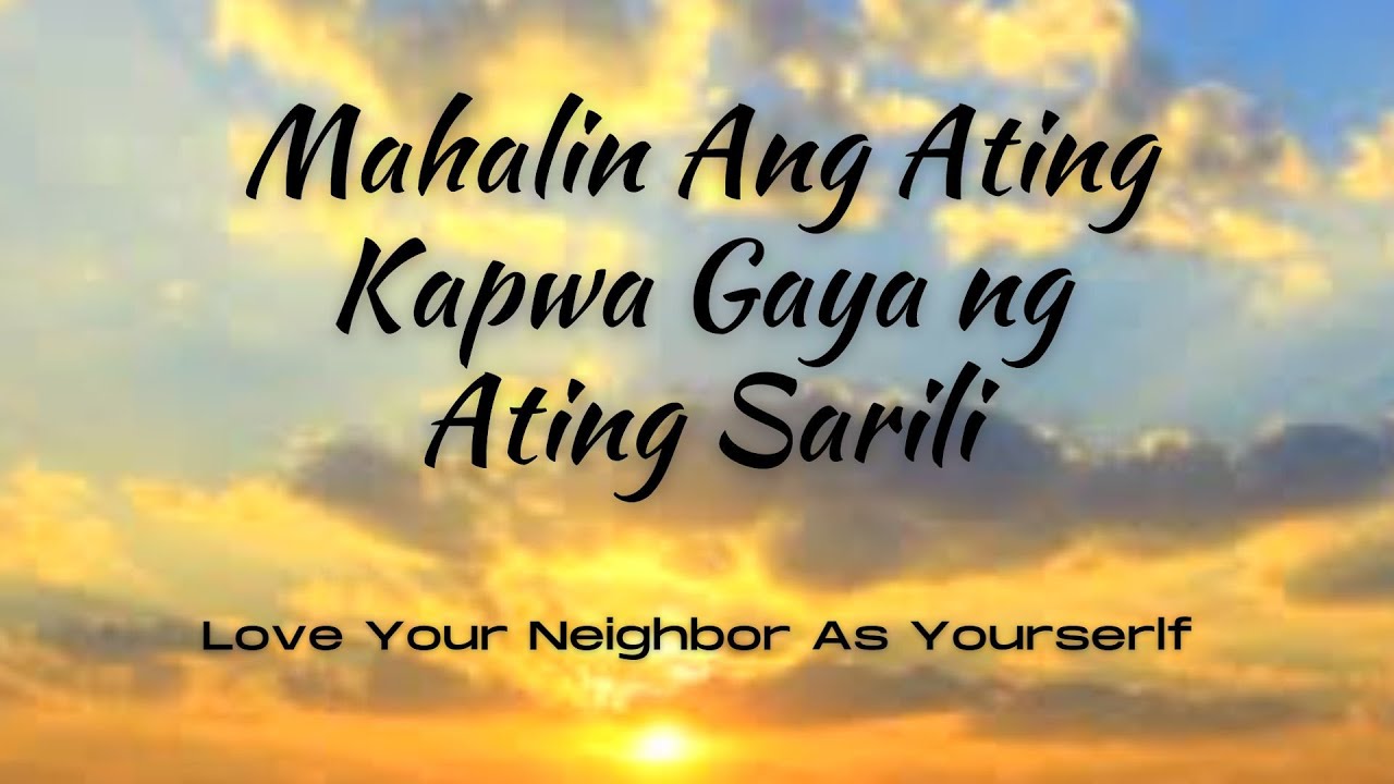 OUR MORNING MANNA: Mahalin Ang Ating Kapwa Gaya ng Ating Sarili - YouTube