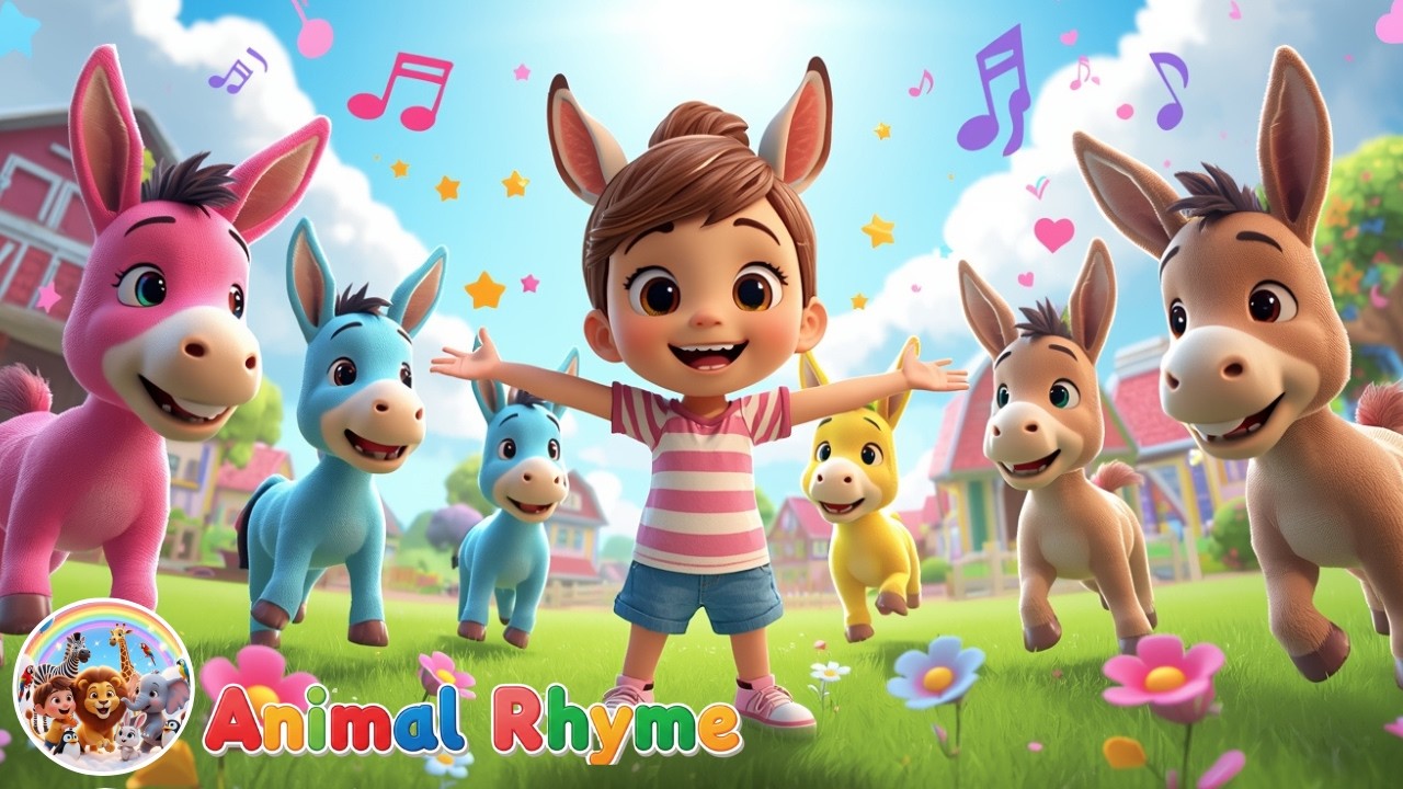 Donkey Donkey Hee Haw Hee Haw | Funny Animal Sound Song | Bella Kids ...