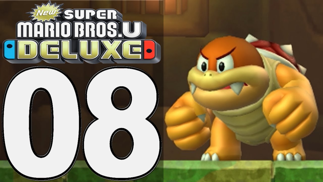 New Super Mario Bros U Deluxe [Part 8] Giant Boom Boom Battle! - YouTube