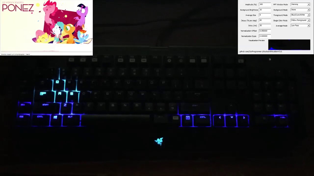 Razer Chroma audio visualiser - YouTube