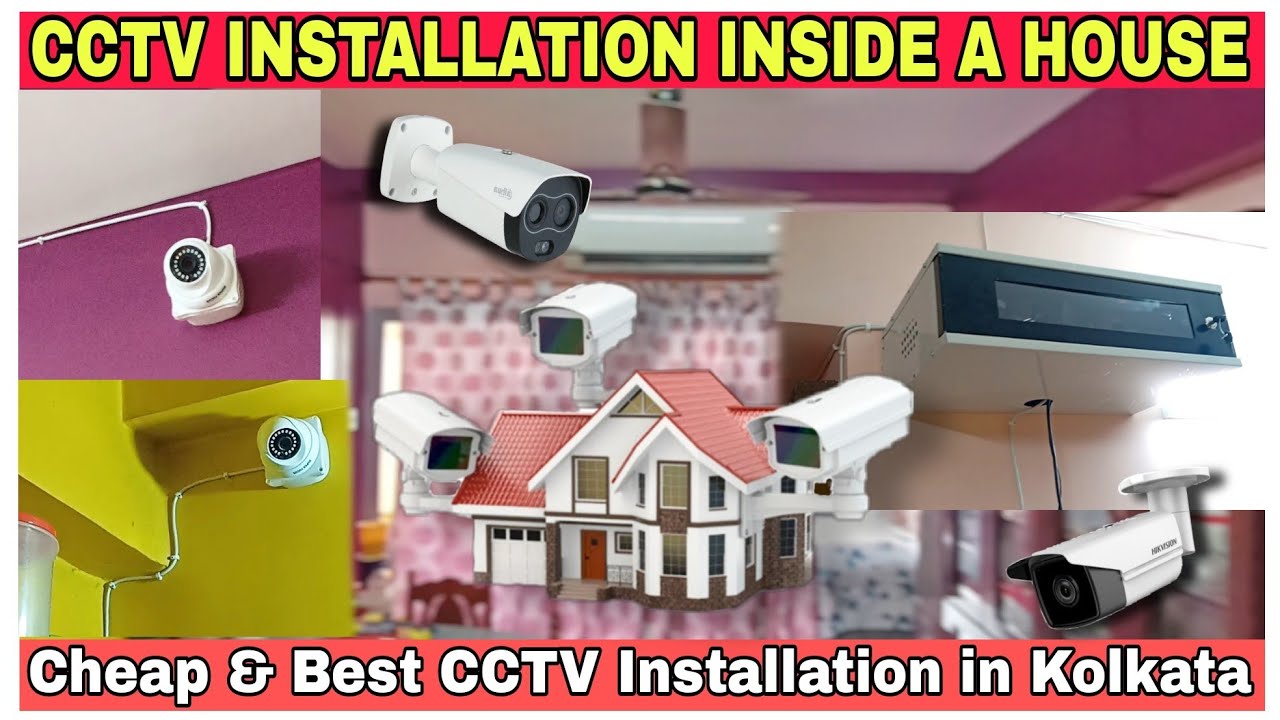 CCTV Camera Installation Work Inside a Home at Nagerbazar Kolkata # ...