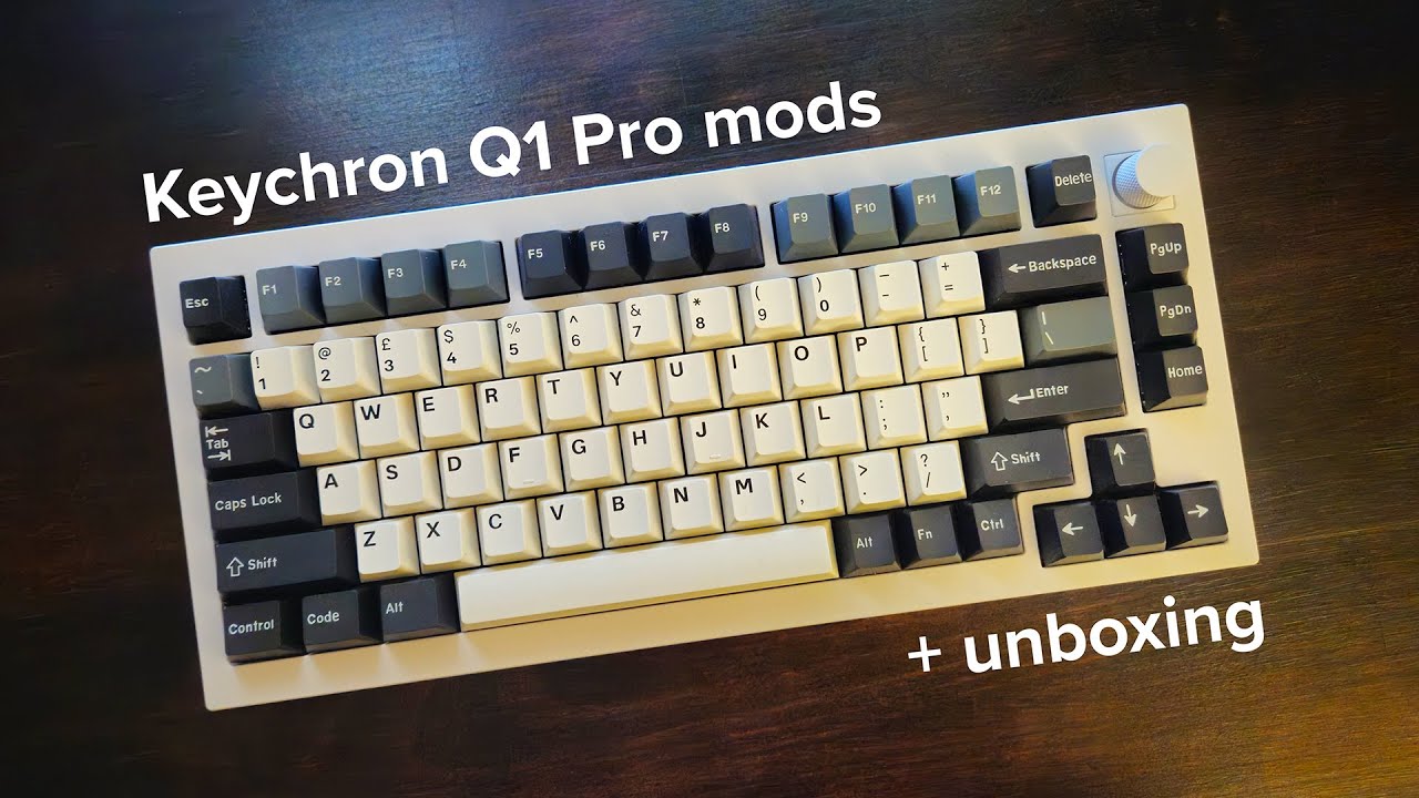 Keychron Q1 Pro modded and unboxing - YouTube