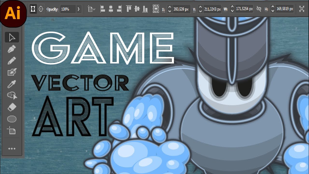 Making of: The Bubble Knight- GAME VECTOR ART (Adobe Illustrator) - YouTube