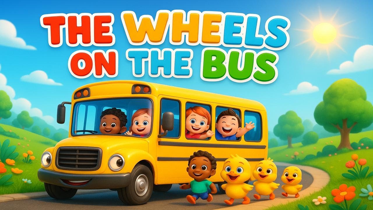 The Wheels on the Bus 🚌 | Classic Rhyme & Learning Song for Kids - YouTube