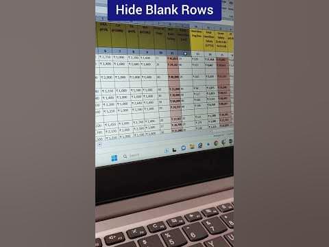 hide Blank Rows in Excel ll Excel Tips #excel - YouTube