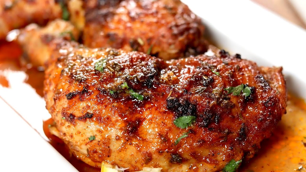 How To Make Mouthwatering Baked Chicken in The Oven - YouTube