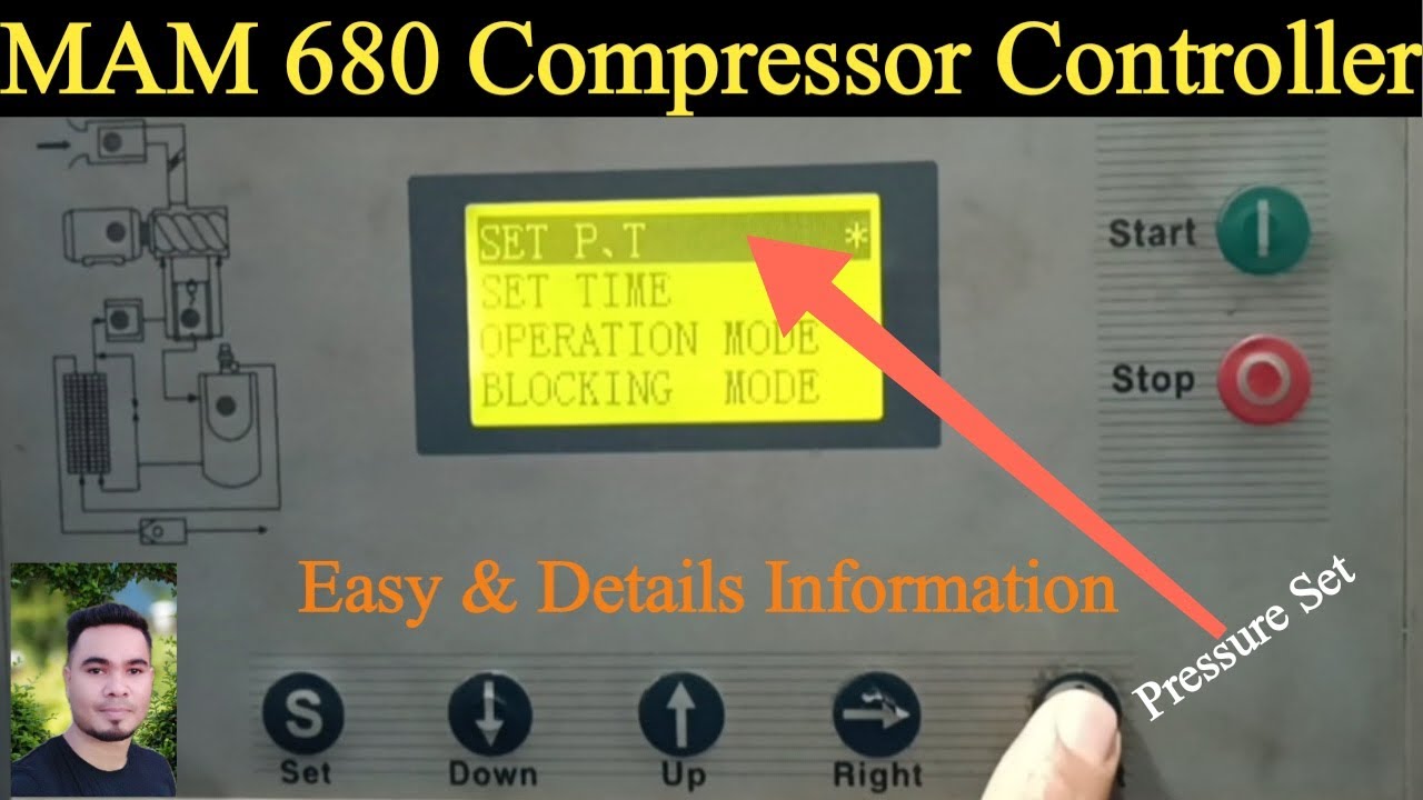 MAM 680 Screw Compressor Controller. How to set Load & Unloading ...